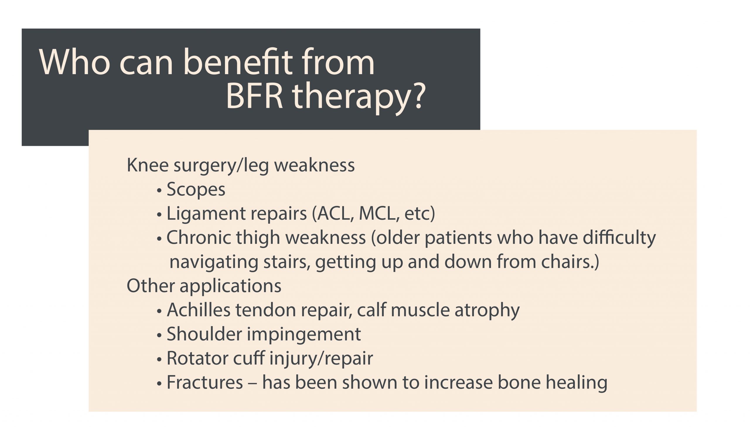 BFR benefits GFX | SweetwaterNOW