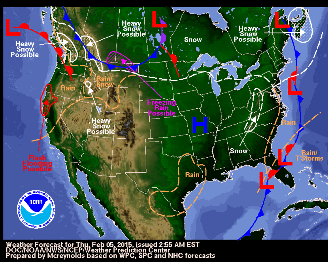 Areas of fog this morning then mostly sunny with highs in the fifties ...